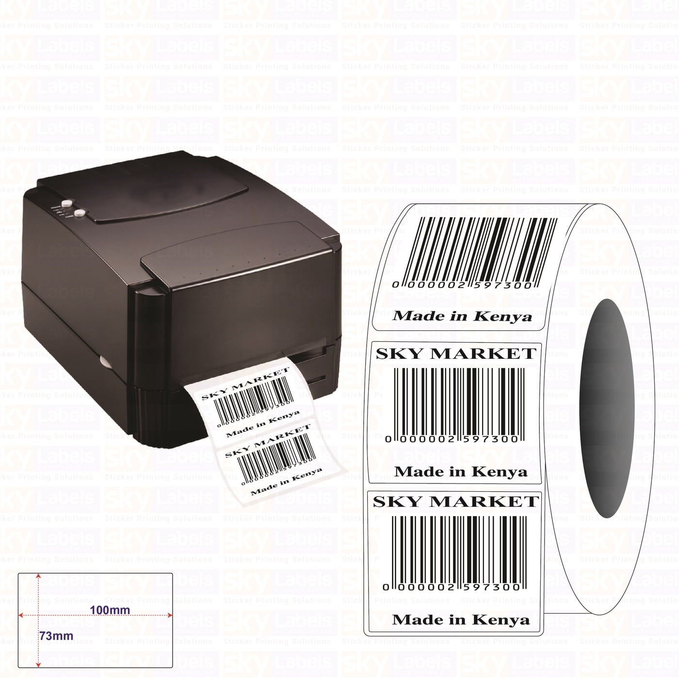 Thermal Plain Labels and Stickers
