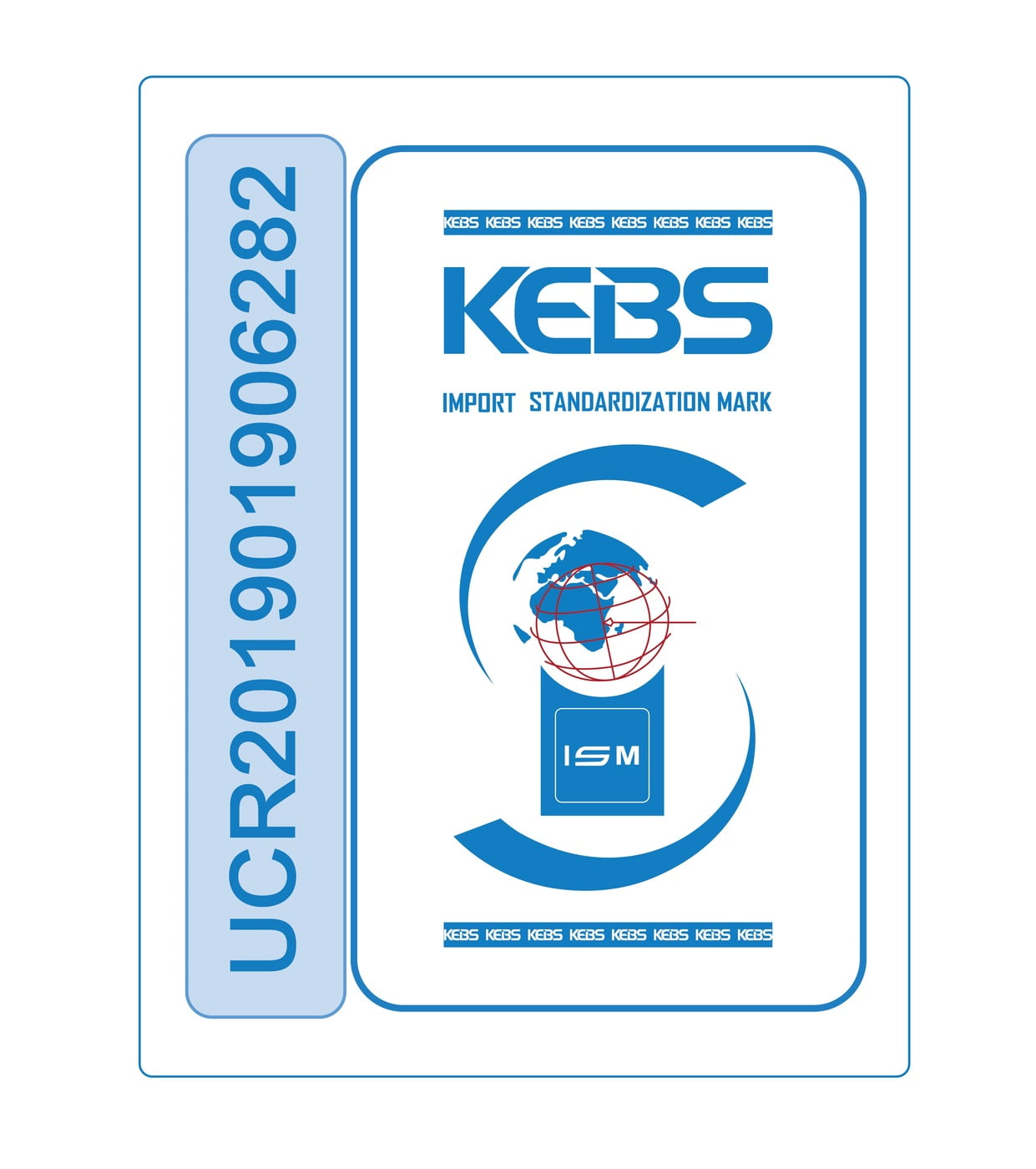 KEBS, UCR, ISM, SM Stickers and Labels